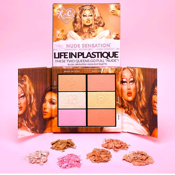 Makeup | Kimchi X Plastique Nude Sensation Blush Bronzer Highlighter ...
